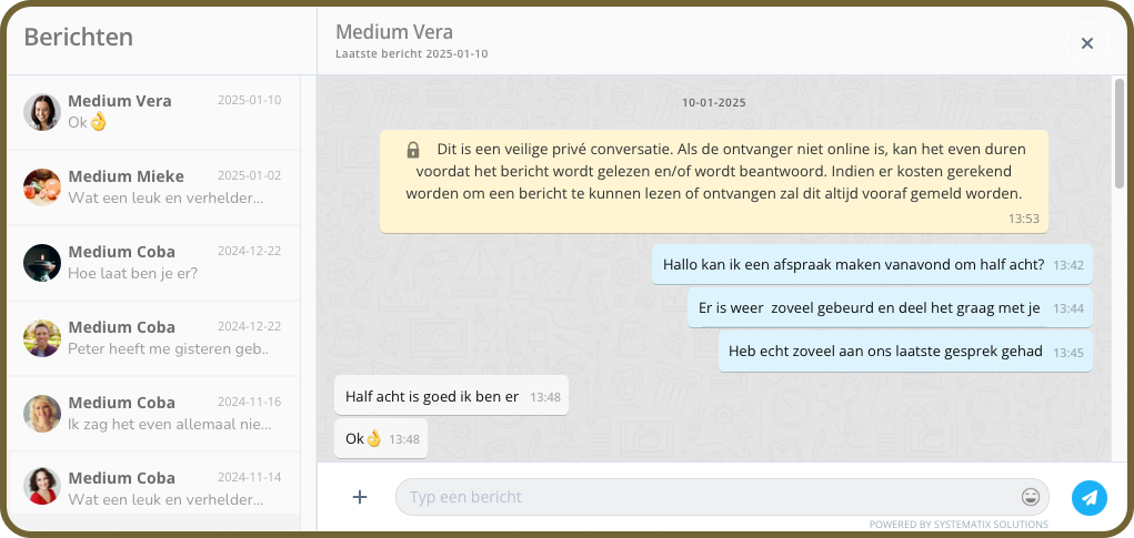 Nieuw op Mastermedium.nl: De berichtenservice!